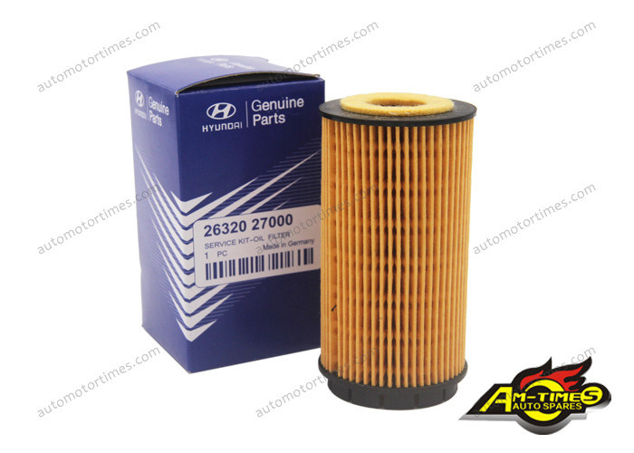 Original Yellow Car Engine Oil Filter OEM 26320-27000 Removal Dust For ...